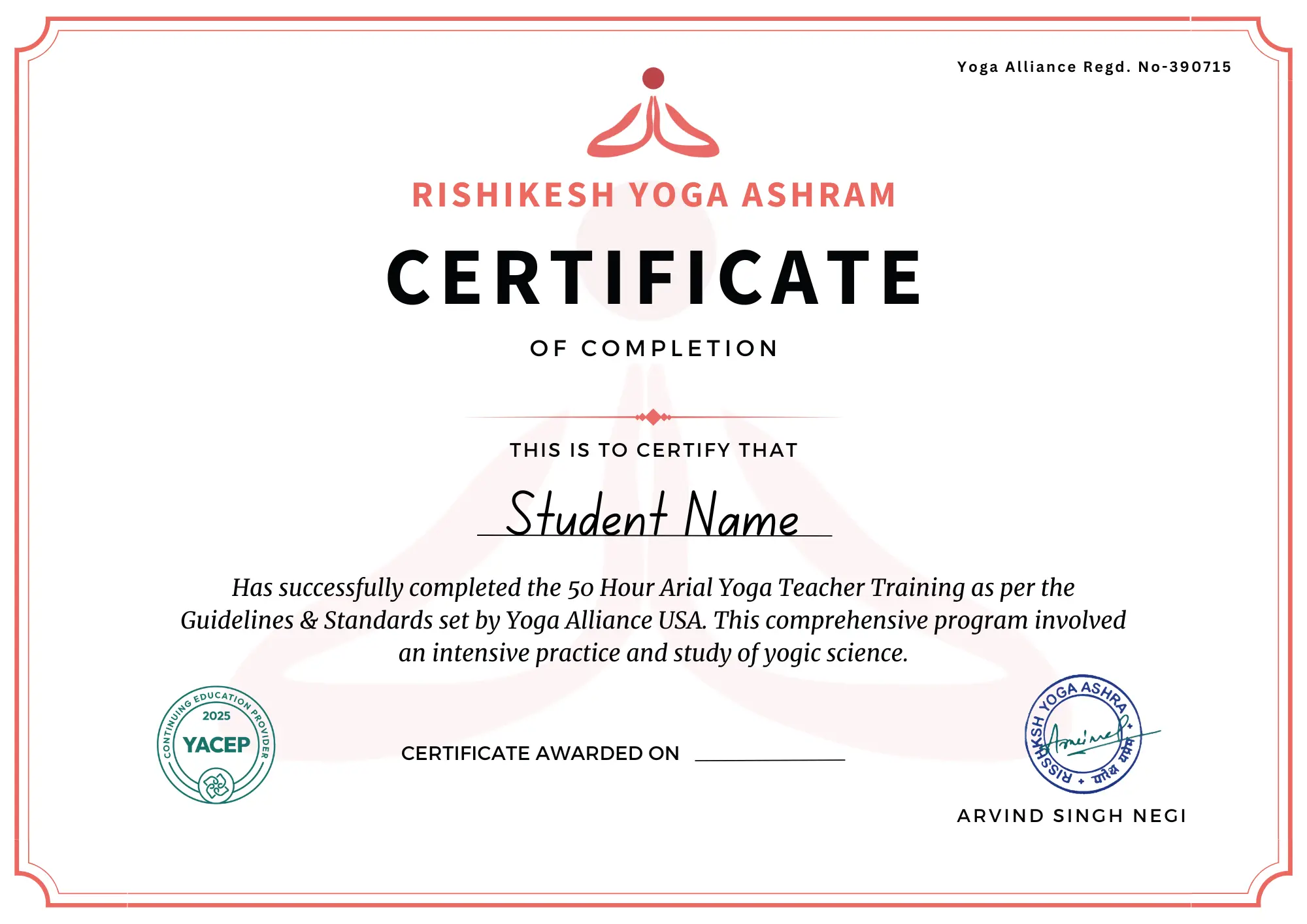 Best Aerial Yoga Teacher Training in Rishikesh Yoga Ashram, India